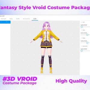 Vroid Clothing Pack, Fantasy Fashion, Avatar Outfits, Virtual Wardrobe ...