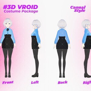 Vroid Clothing Pack, 3D Outfits, Avatar Wardrobe, Fashion Experience ...
