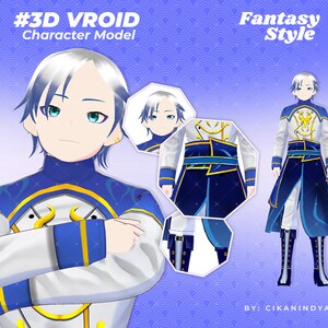 3D Vroid Character, 3D, Vroid, 3d Model Commission, Vtuber Model Free ...
