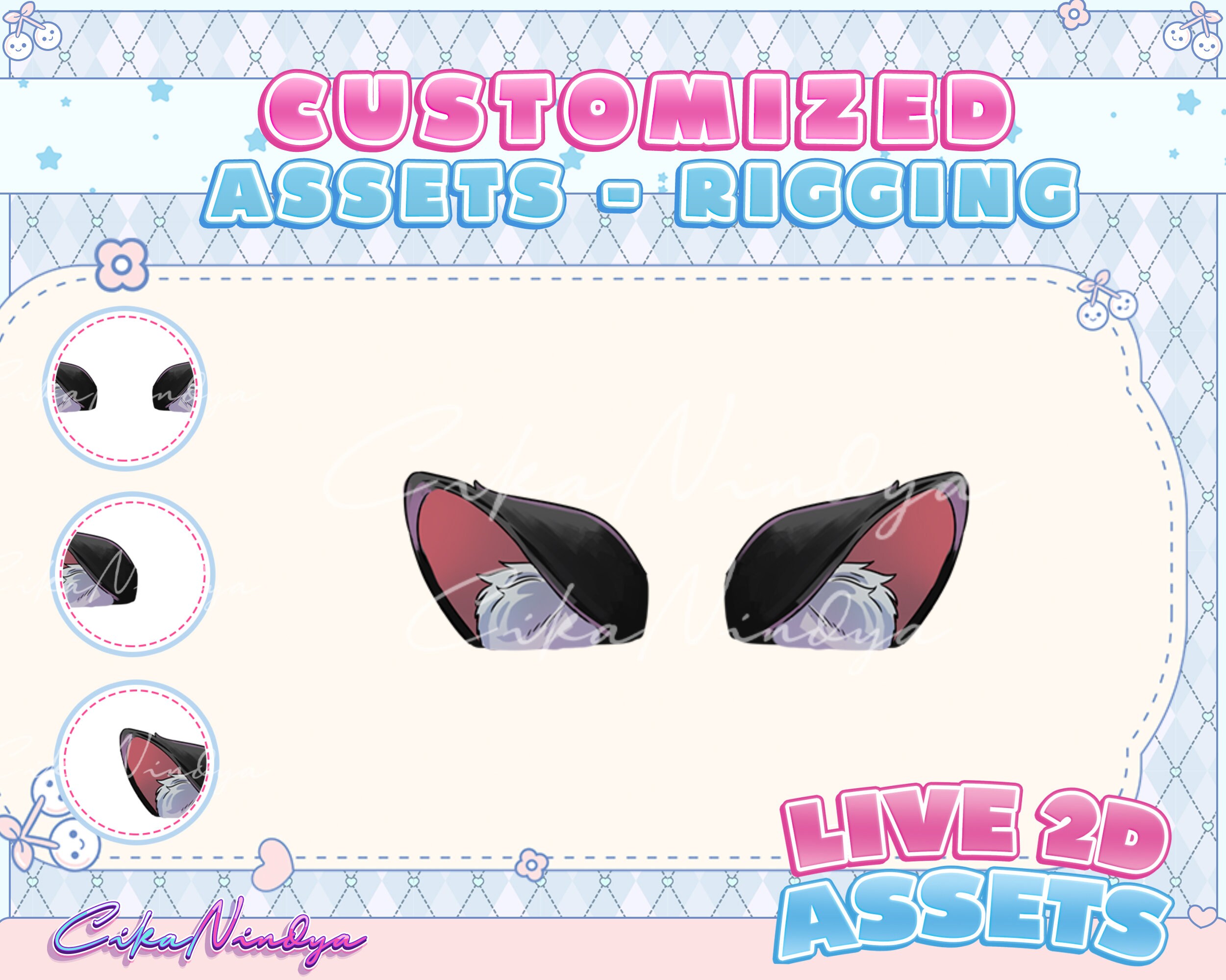 Vtuber Assets Live2d Asset Design Asset Twitch Assets - Etsy