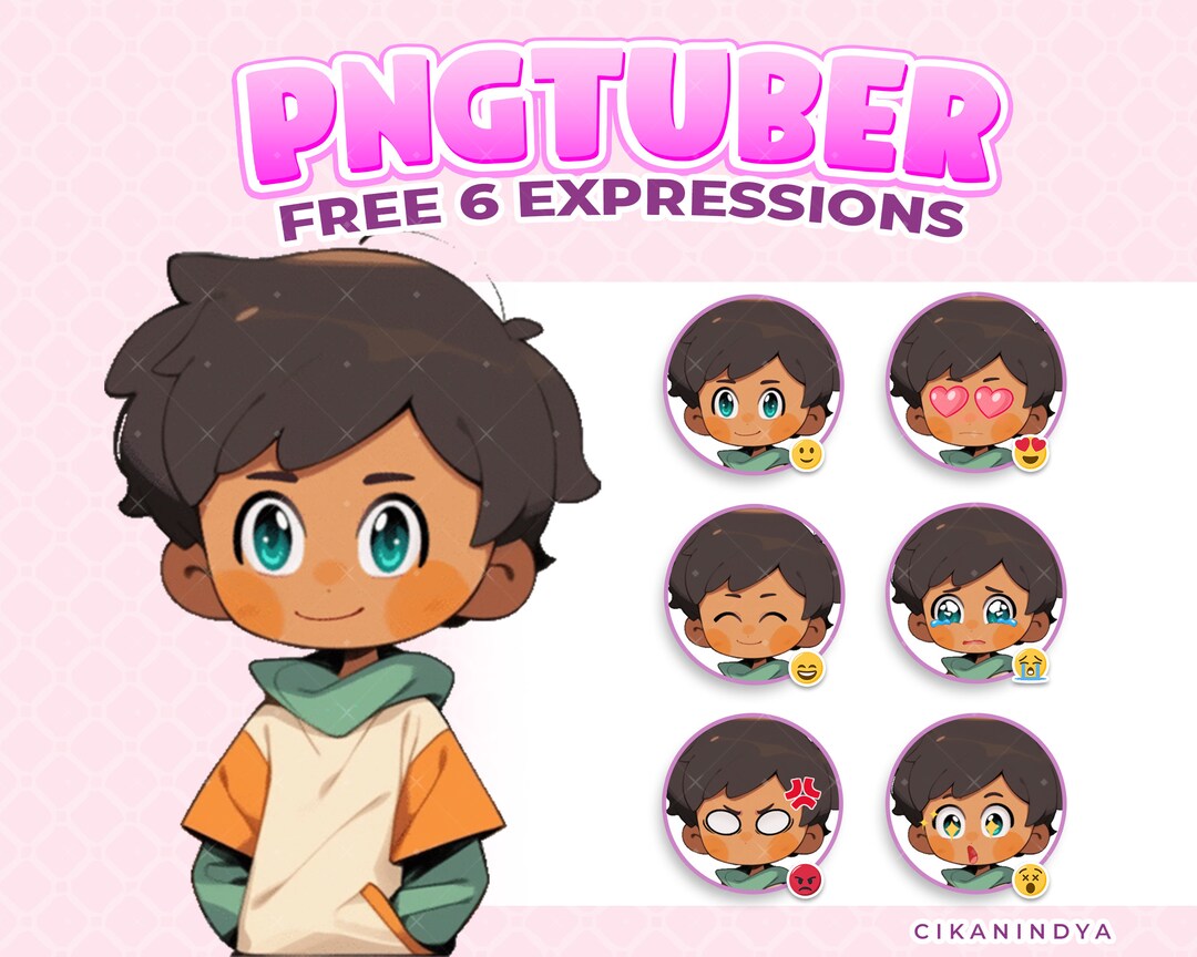 PNG Tuber | Fun & Engaging Cute Boy PNG Tuber Characters for Streaming ...