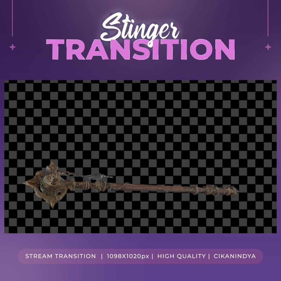 Magic Staff Swirl Animation: Vtuber Stream Transition (WEBM File ...