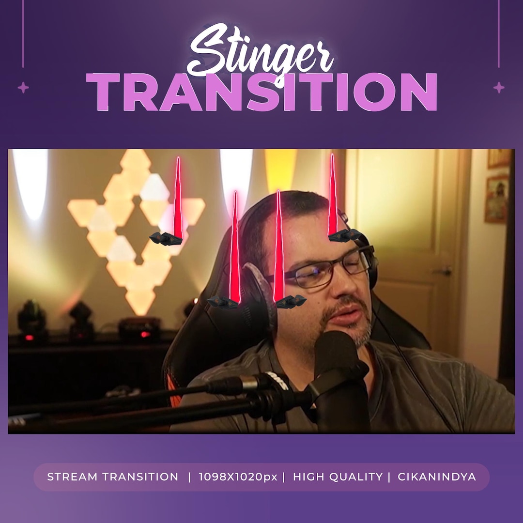 Animated Stinger Transition Tactical Throwing Knife for Streaming | Overlay Animation | Twitch ...