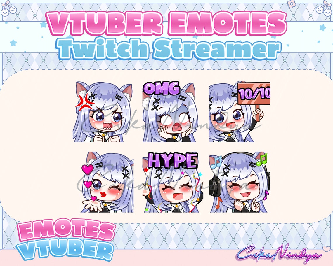 Vtuber Emote Game Emote Animated Emote Emote Commission - Etsy