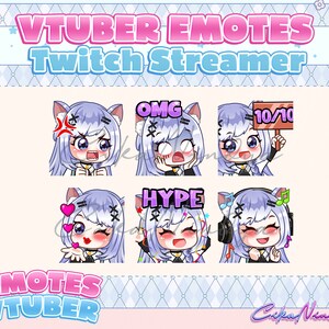 Vtuber Emote, Game Emote, Animated Emote, Emote Commission - Enhance ...