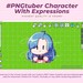 Blue Hair Girl PNG Tuber Avatar for Streamers Pngtuber, Pngtuber Twitch ...