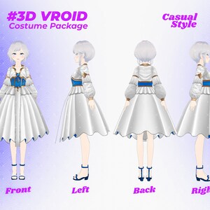 Vroid Clothing Pack, Elegance Vroid, Costume, Vtuber Looks, Kawaii ...