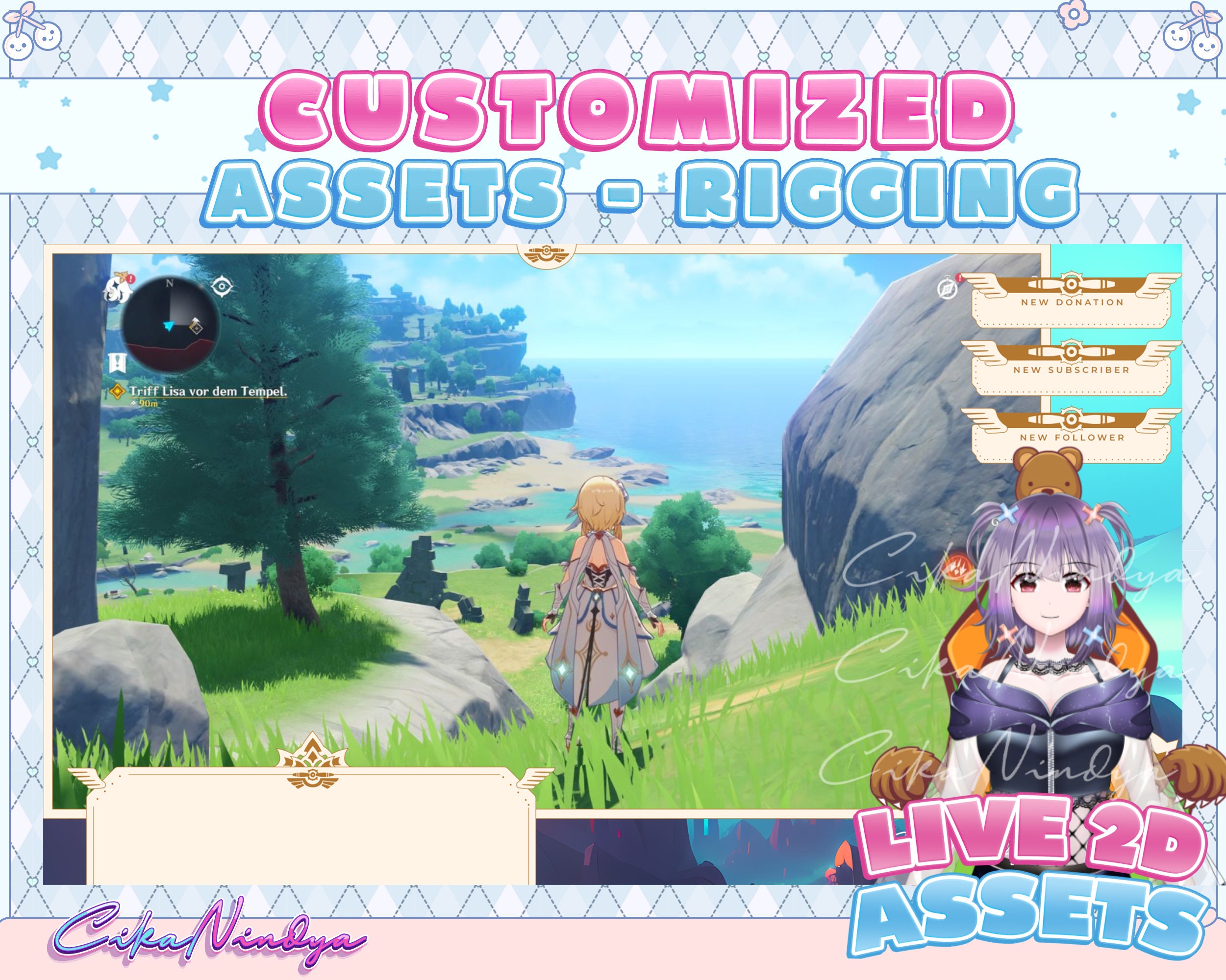 Enhance Your Setup With Vtuber Assets Chair Bear for Live2d - Etsy