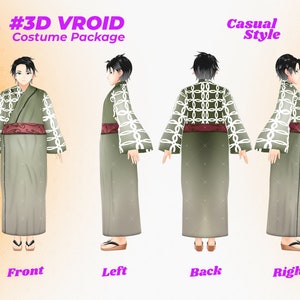 Stylish Casual Male Outfit Pack Vroid Clothing Pack, Clothes, Vroid ...