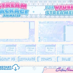 Vtuber Overlay, Vtuber, Twitch Overlays, Stream Overlay, Overlay ...
