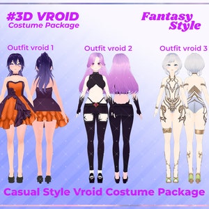 Vroid Clothing Pack, Virtual Cosplay, Streamer Fantasy - Fantasy ...