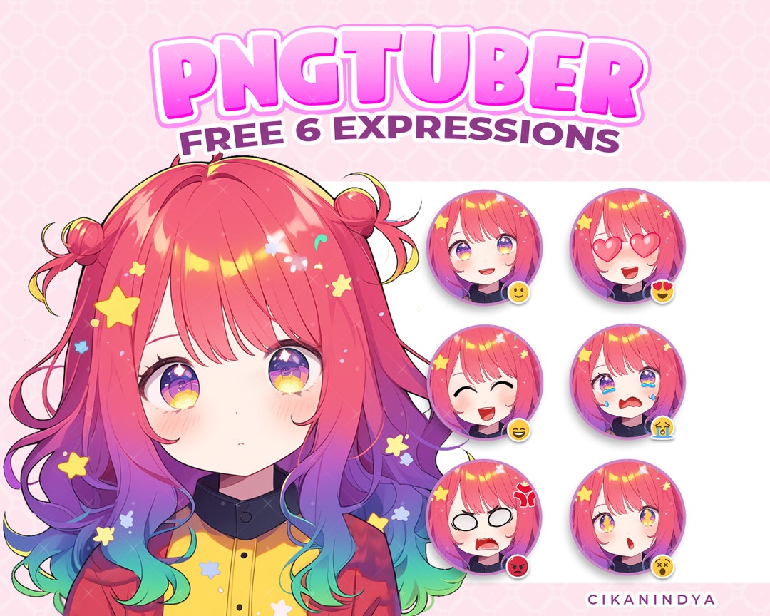 PNG Tuber | Charming PNG Tuber Little Girl Characters for Interactive ...