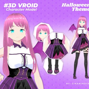 3D Vroid Character, 3d Model, Vtuber Model Free, Virtual Streamer ...