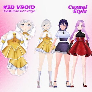 Vroid Clothing Pack, Casual Clothes, Streamer Style, Avatar Dressing ...