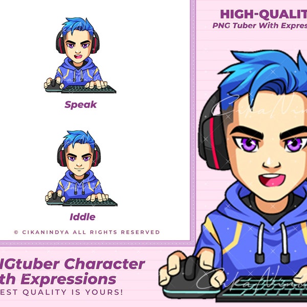 Robot Vtuber fully Rigged style A - Etsy Hong Kong