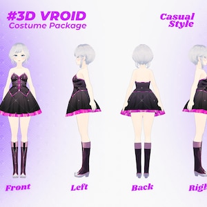 Vroid Outfit Pack: Breezy Casual Clothes, Virtual Girl Costume - Etsy