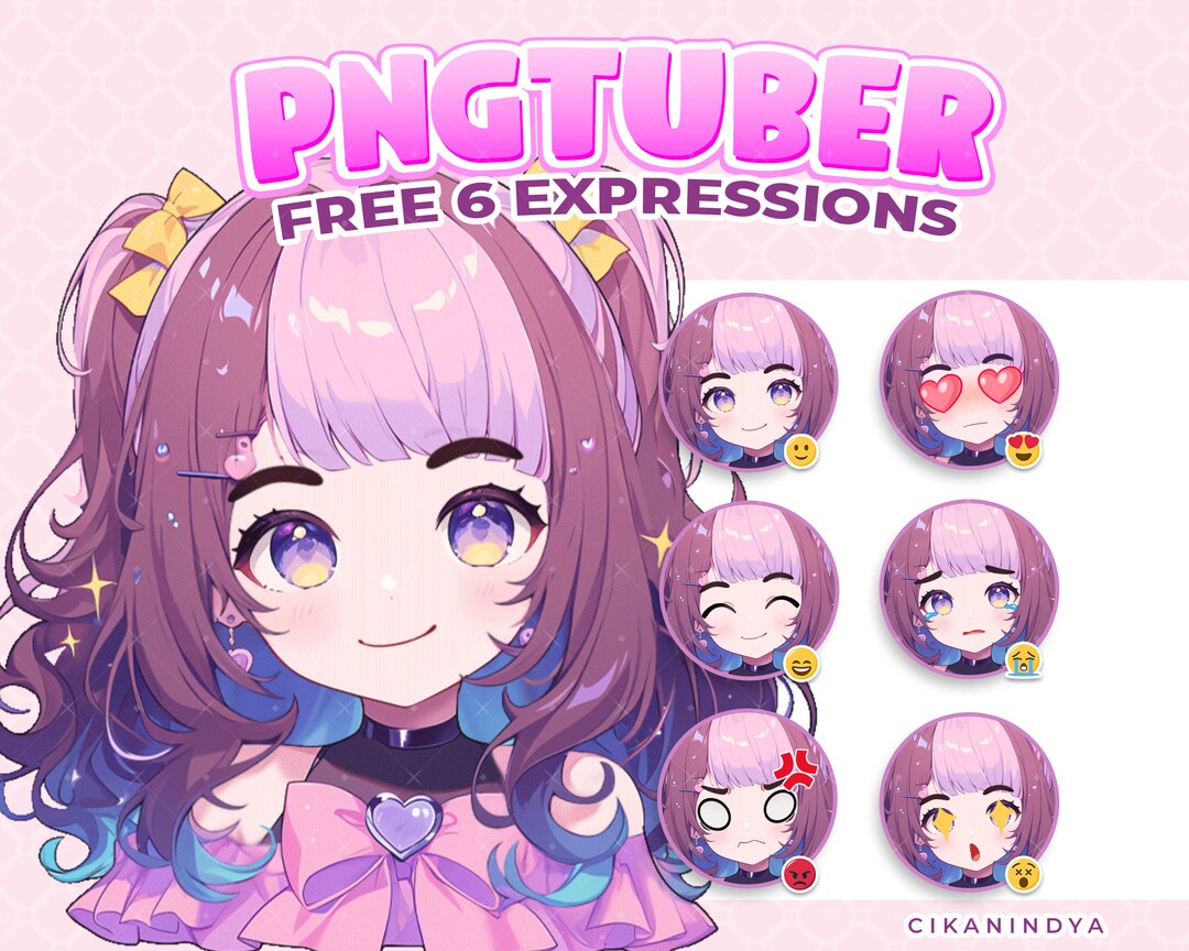 PNG Tuber | Joyful Softness A Girl With a Sparkling Smile and Golden ...