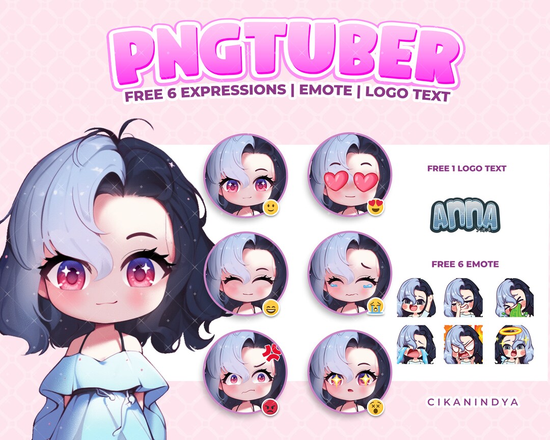 PNG Tuber | Anna Girl PNG Tuber Pack for Vibrant Streaming Sessions ...