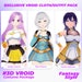 Pngtuber PNG Tuber Nuna V2 Girl Pack Get 6 Expressions 12 Emote 1 ...