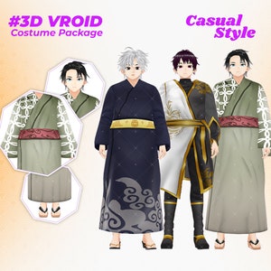 Stylish Casual Male Outfit Pack Vroid Clothing Pack, Clothes, Vroid ...