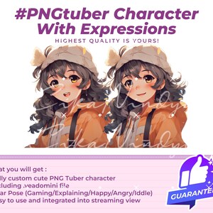 Stream in Style With Unique PNG Tuber for Streamer - PNG Tuber, Gif ...