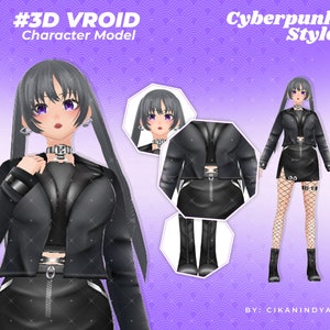 Stylish 3D Vroid Character Girl Regina With Crop Jacket for ...