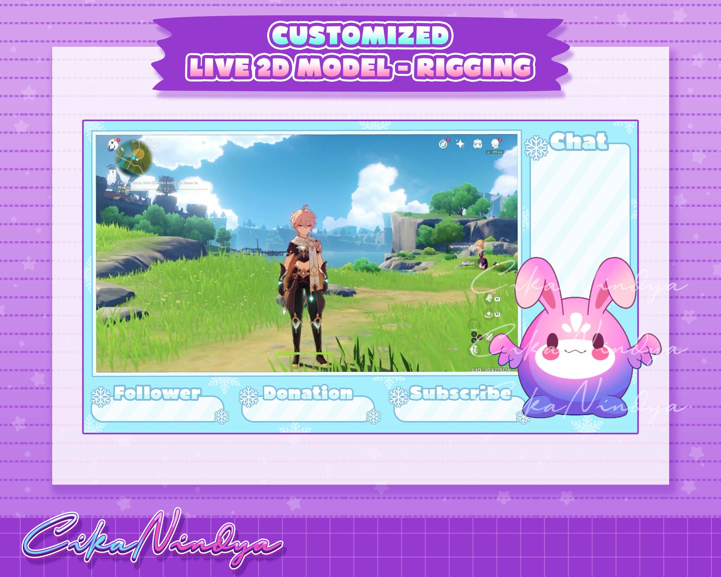 Pet Vtuber V1 Vtuber Modelo Vtuber Cute Vtuber Kawaii - Etsy México