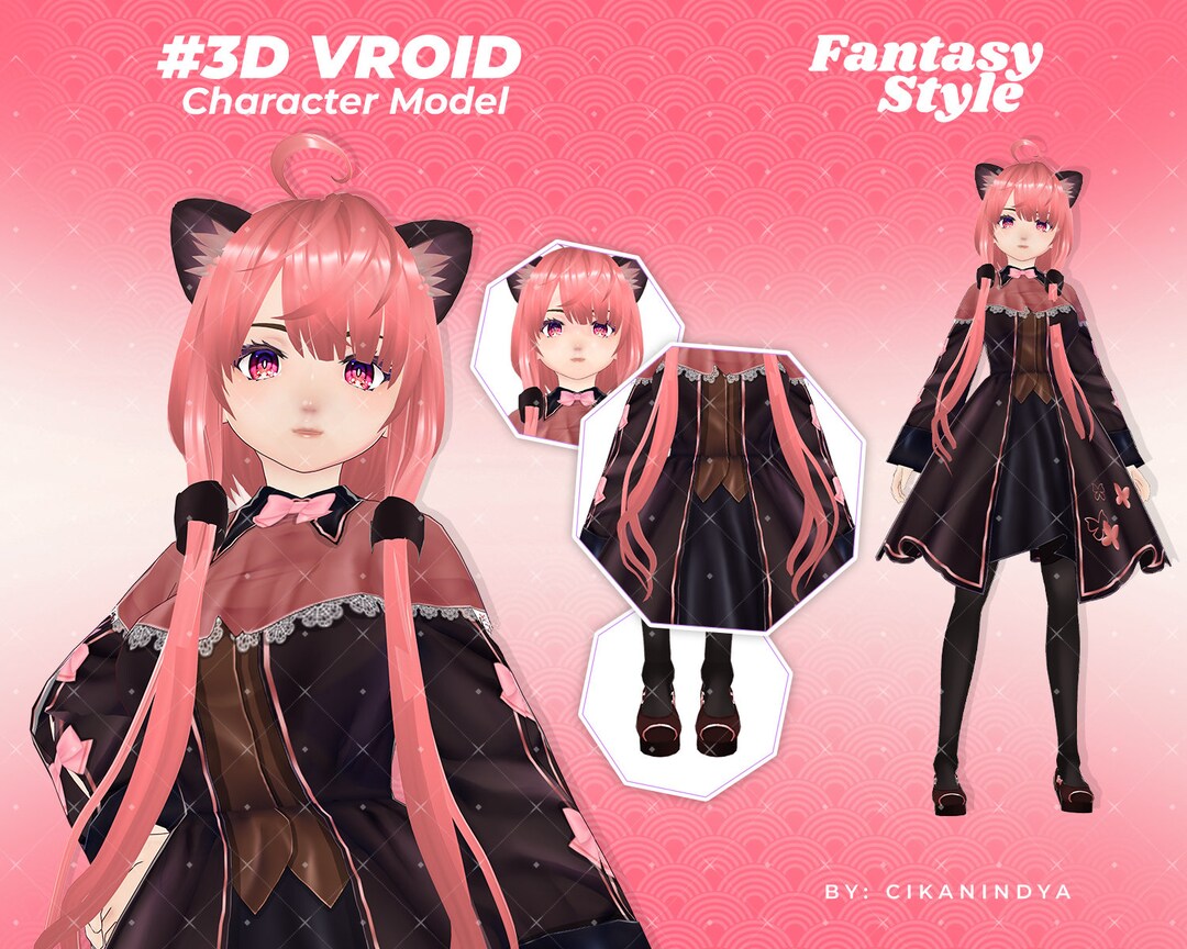 3D Vroid Character, Virtual World, Mythical Avatar, Interactive ...