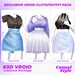 Vroid Outfit Bundle: Sweet Blue Theme, 3D Model Fashion ...