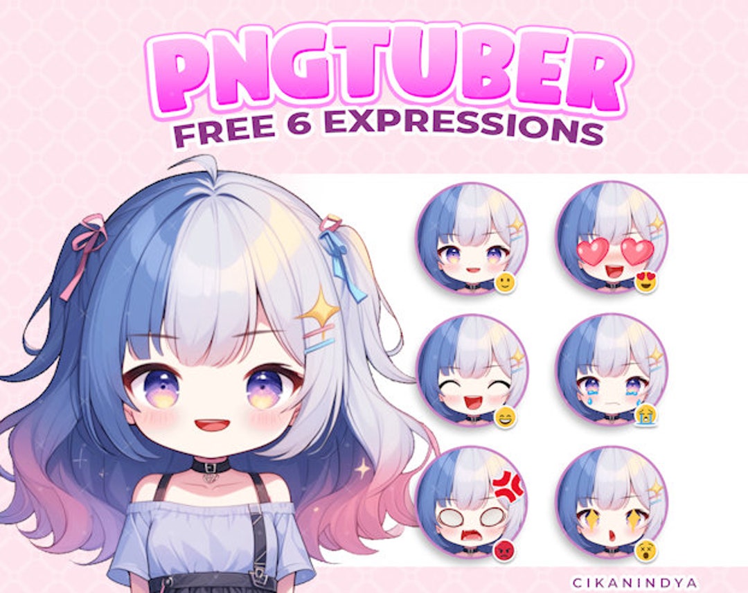 Pngtuber | Enhance Your Stream With PNG Tuber Girl and Her Kawaii ...
