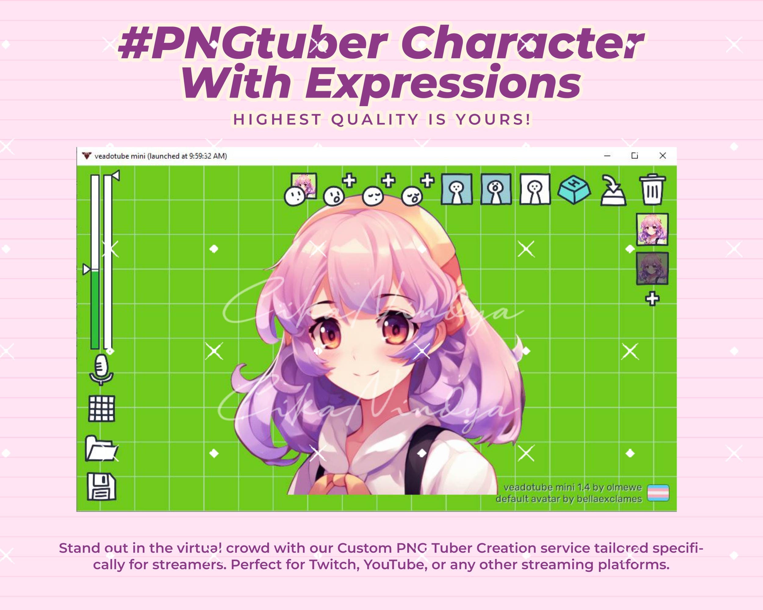 Pngtuber Pngtuber Commission Pngtuber Avatar Pngtuber - Etsy