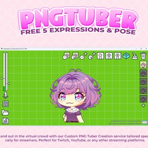 Adorable Custom Pngtuber – Stylish Character for Colorful Streams - Etsy