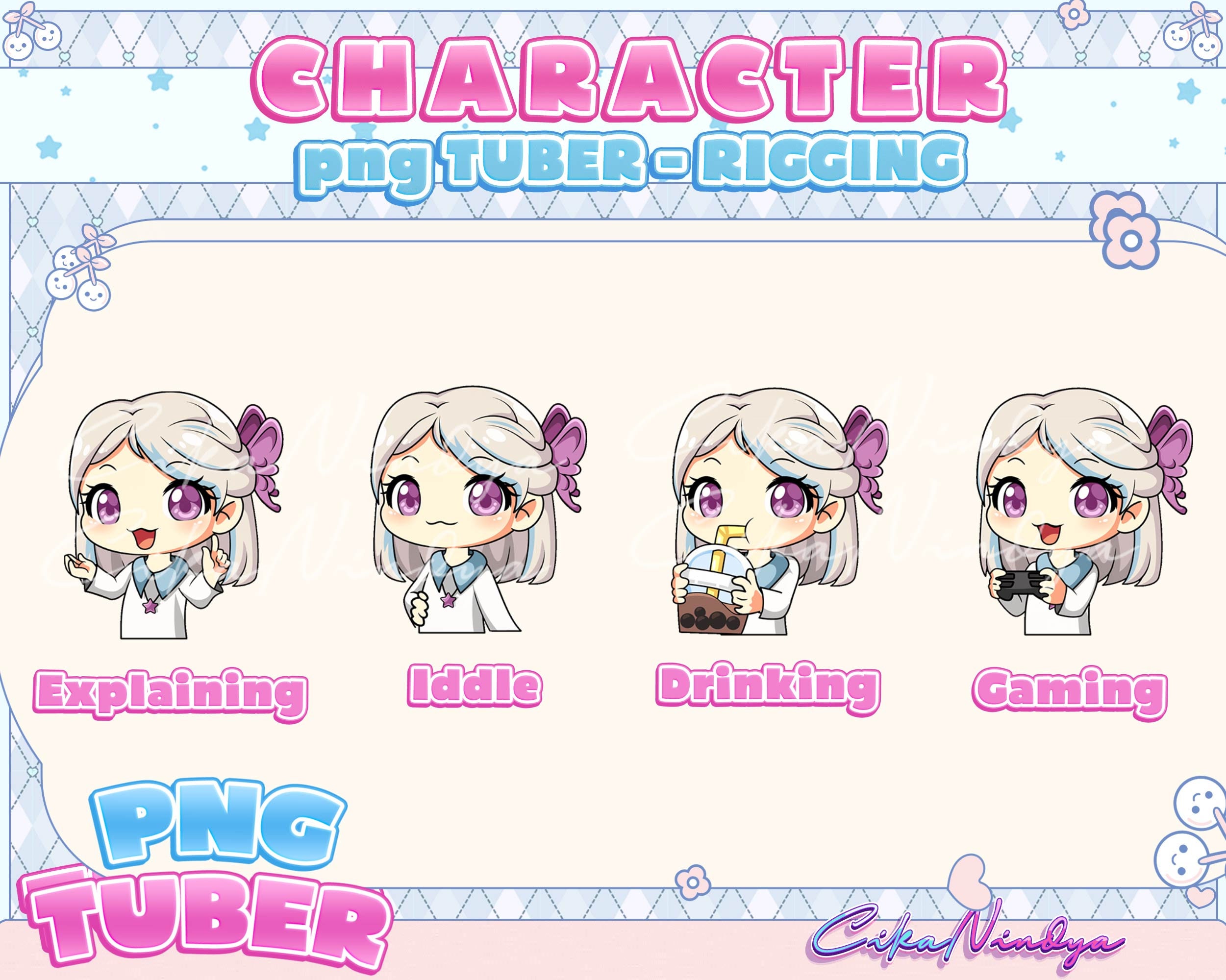 PNG Tuber Png Tuber Twitch Gif Pngtuber Pngtuber Model - Etsy Canada