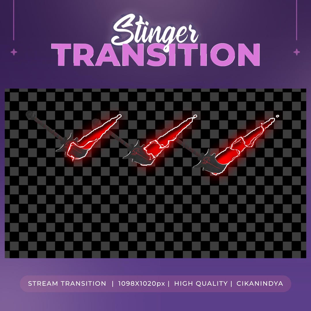 Golden Animated Stinger Transition Royal Lance of Power for Streamers ...