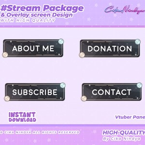 Vtuber Overlay, Overlay Package, Broadcast Upgrade - Broadcast Boost ...