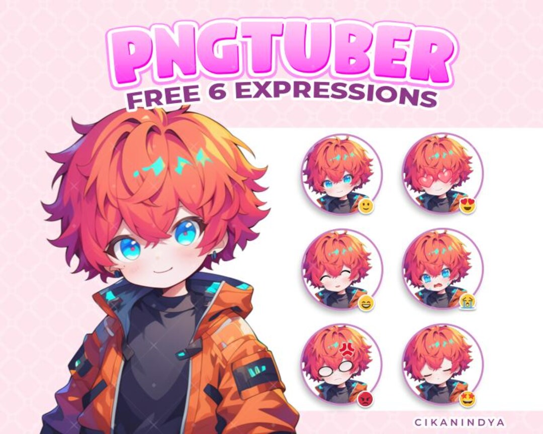 Custom-style Animated Pngtuber – Vibrant Chibi Male Model - Etsy