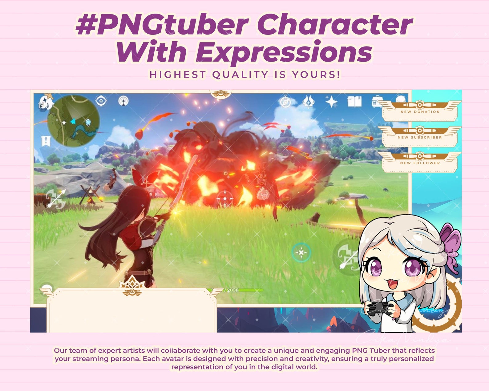Png Tuber Png Tuber Twitch Gif Pngtuber Pngtuber Model Etsy