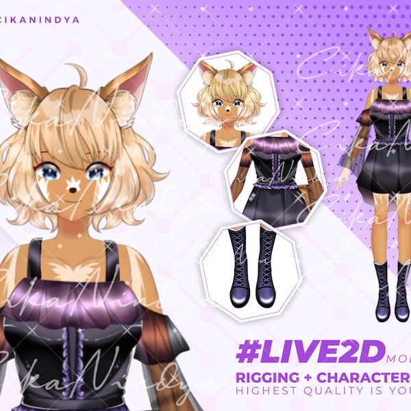 2d Vtuber Wolf - Etsy