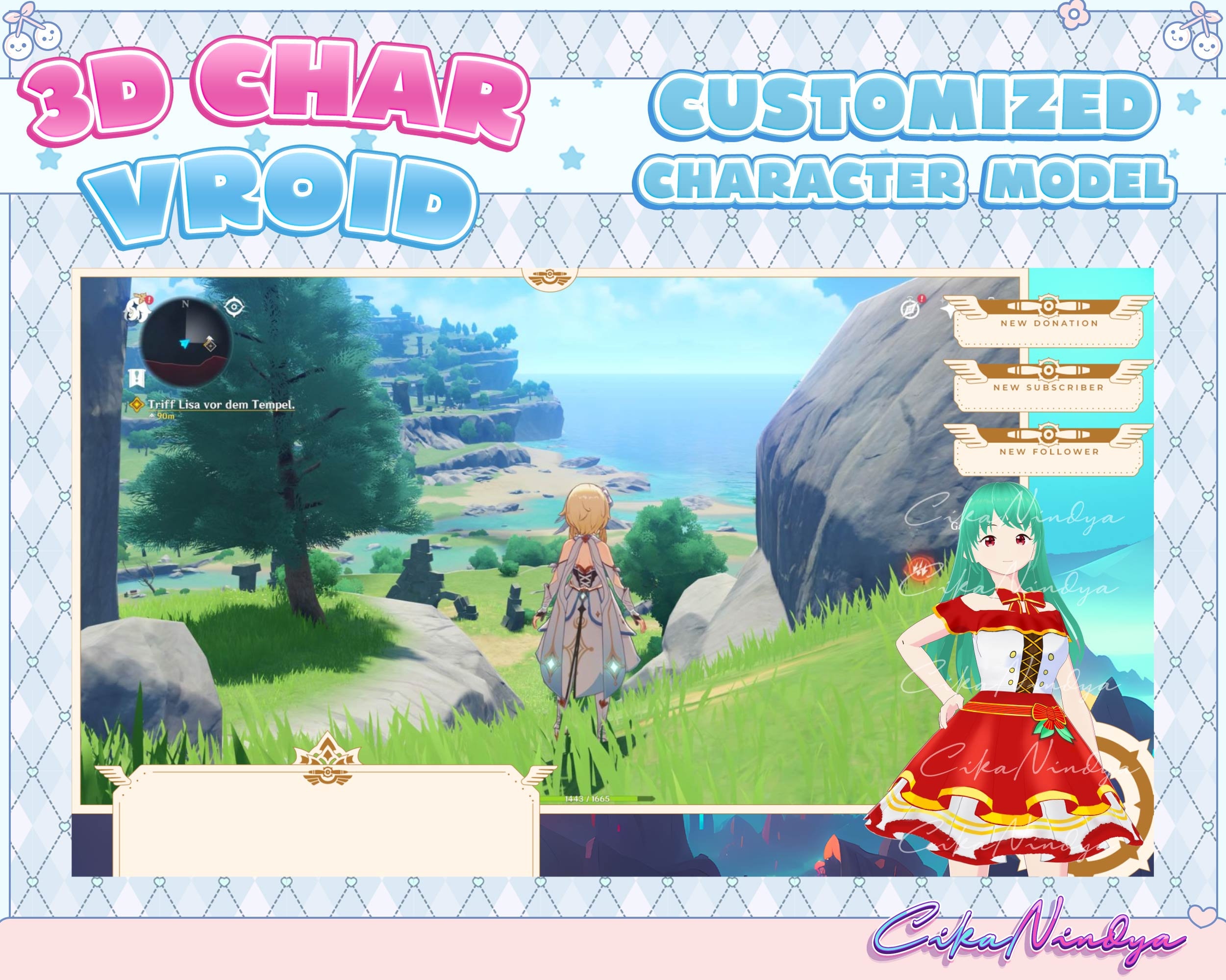 Bring Joy to Your Streaming Wonderland With 3D Vroid Character - Etsy