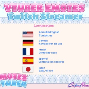 Engage Your Viewers With Vtuber Emote Animal Ear 25 Pose for Twitch ...