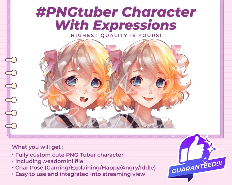 PNG Tuber Gif Pngtuber Pngtuber Girl Pngtuber Twitch - Etsy