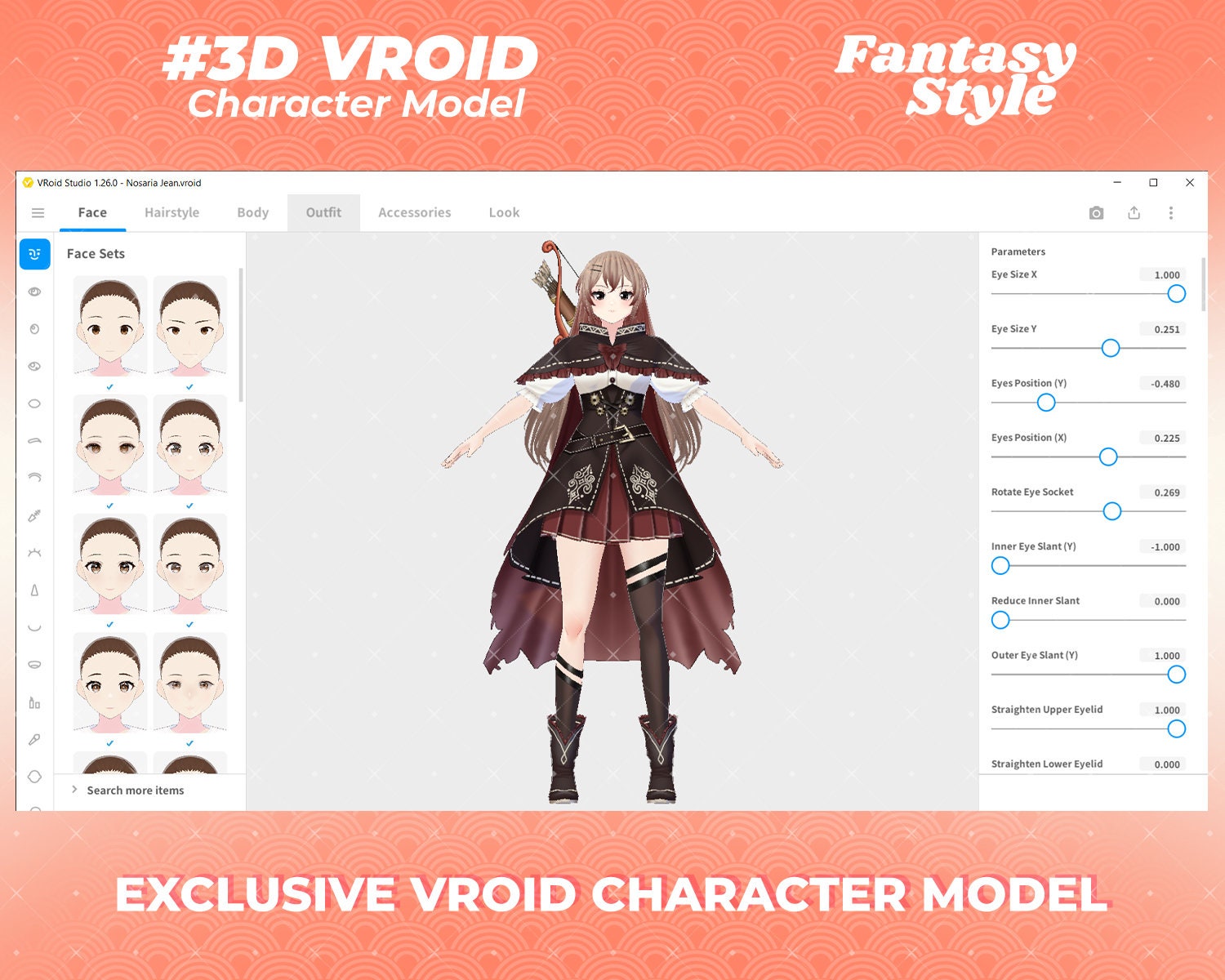 3D Vroid Character, Interactive 3D Model, Avatar Style Next-gen Stream ...