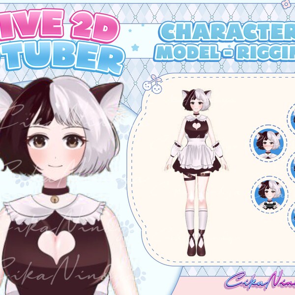 Maid Asset Vtuber - Etsy