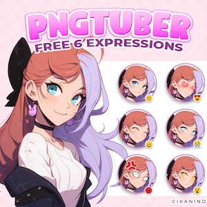 PNG Tuber | PNG Tuber Girl With Rabbit Earring for Charming Stream | 6 ...