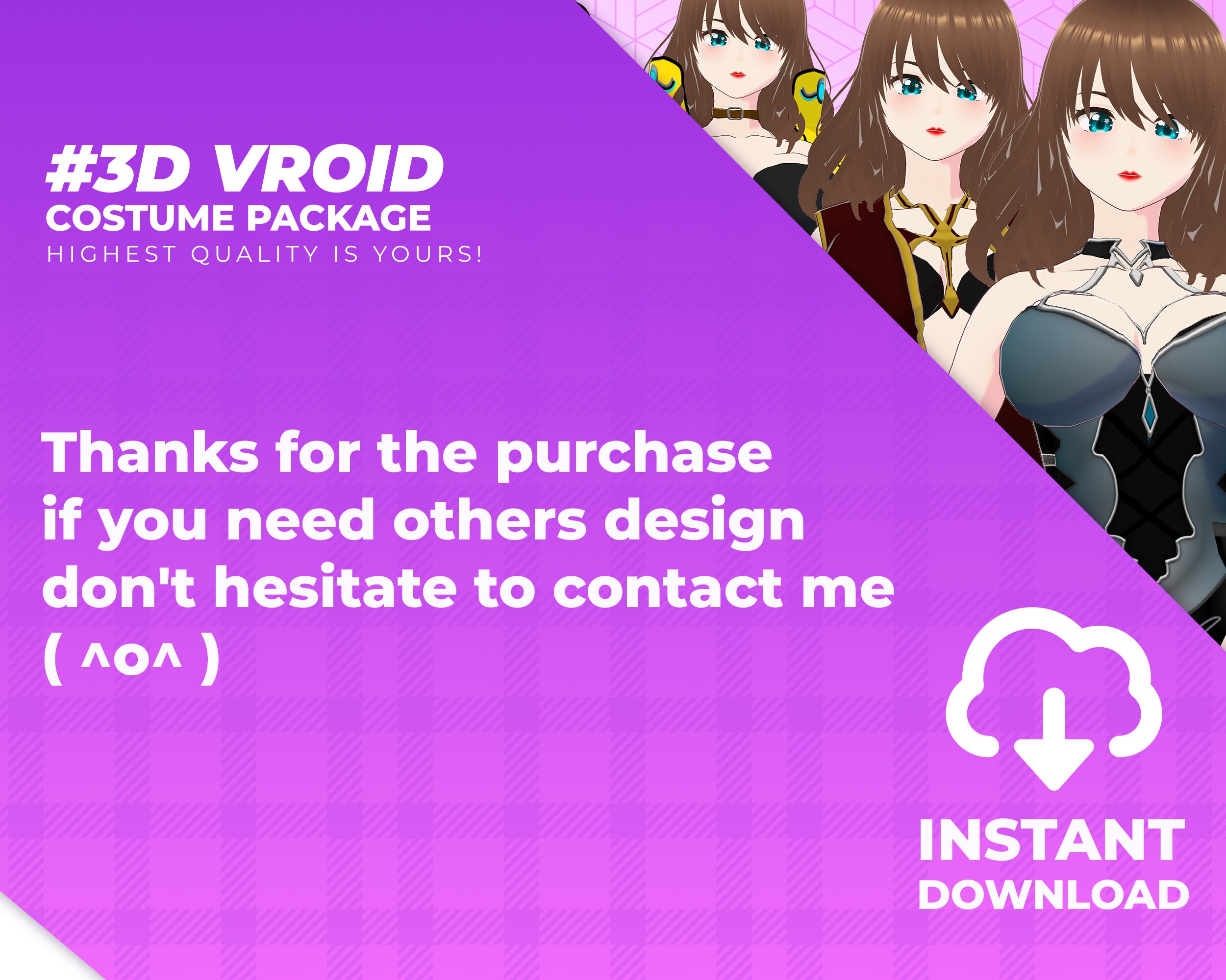 Vroid Clothing Pack Vroid Assets Vroid Outfit Cosplay - Etsy