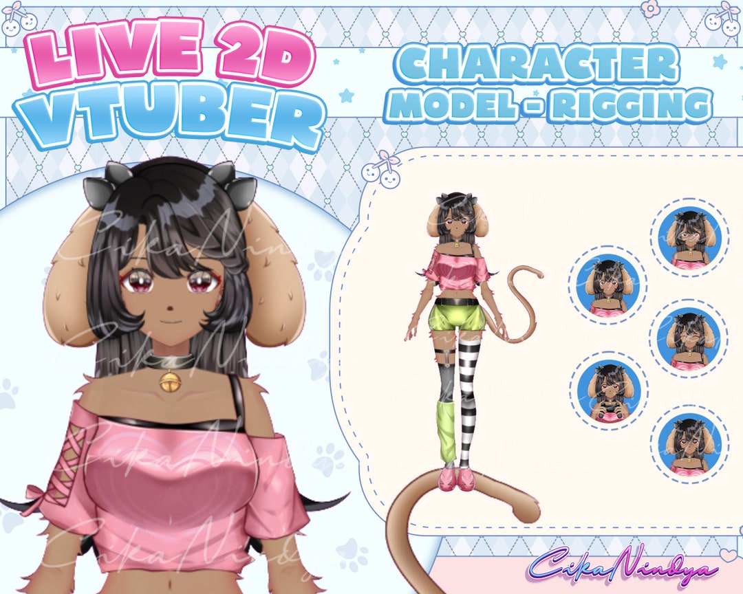 Modelo de Vtuber Avatar de Vtuber Vtuber 2D Vtuber - Etsy México