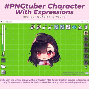 PNG Tuber | Adorable Chibi PNG Tuber Pack for Anime Lovers | 12 ...