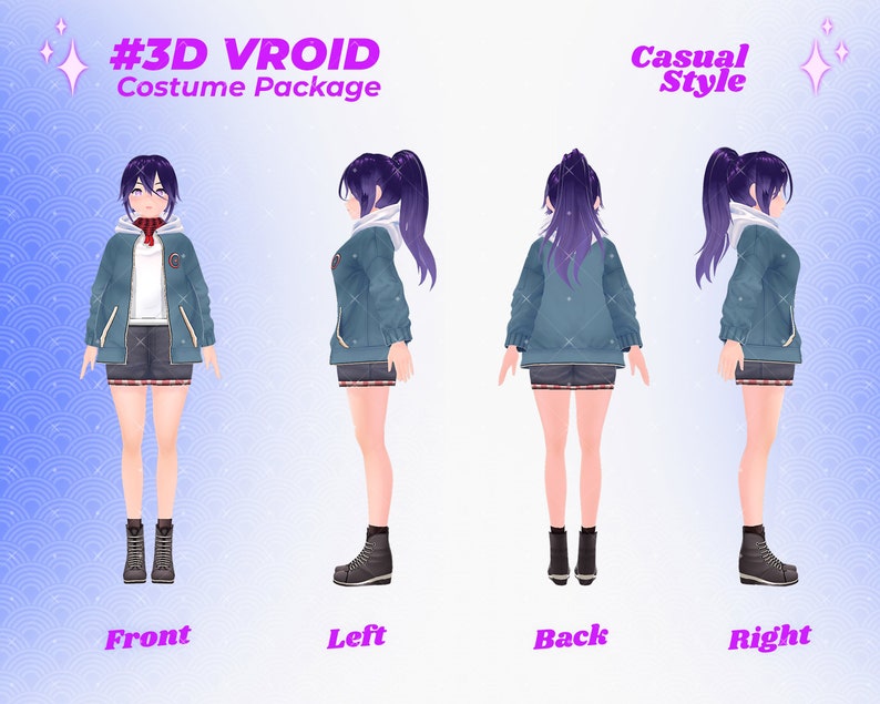 Vroid Clothing Pack Digital Fashion Virtual Wardrobe Avatar