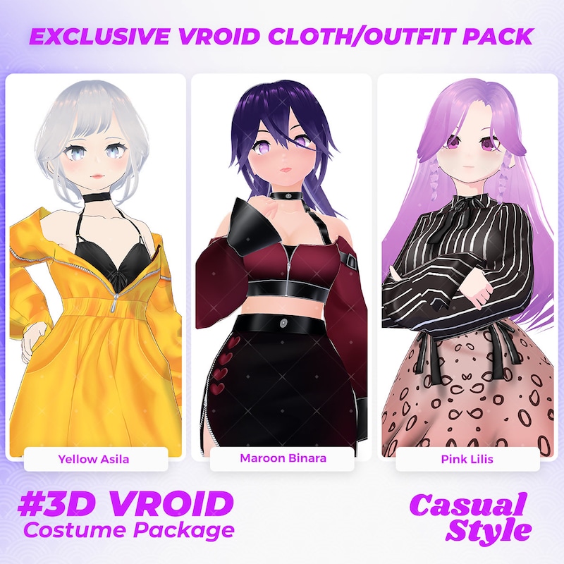 Vroid Avatar Clothes - Etsy
