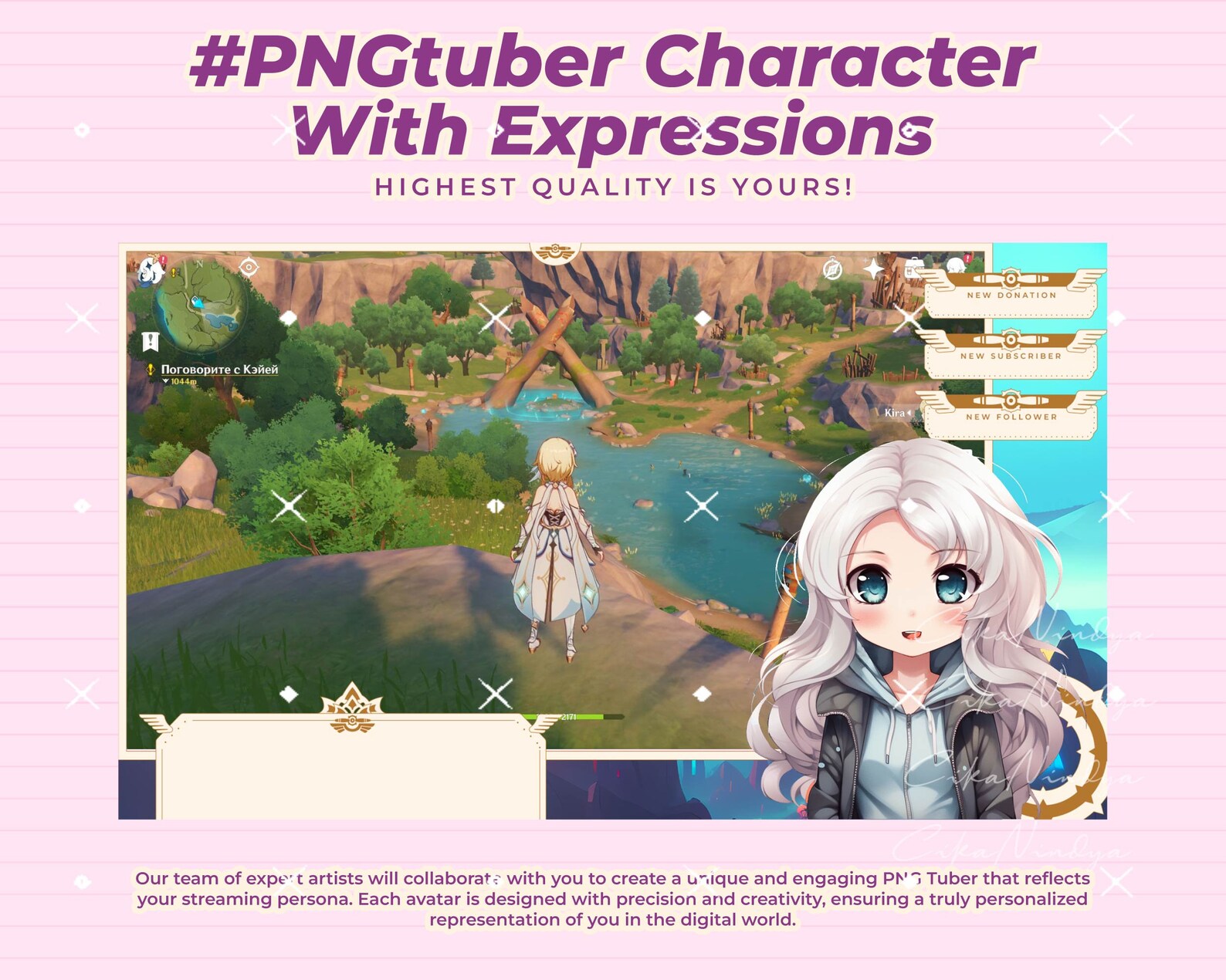 Kawaii Chibi Girl PNG for Streamer Perfect Virtual Companion - Etsy